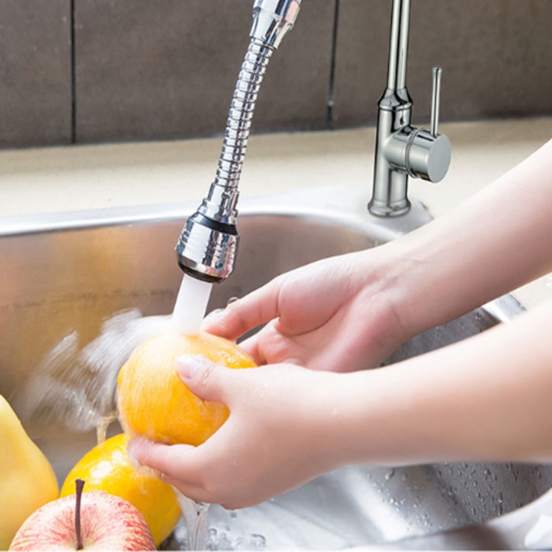 360 Rotating And Flexible Water Tap Extension Connector For Home Use