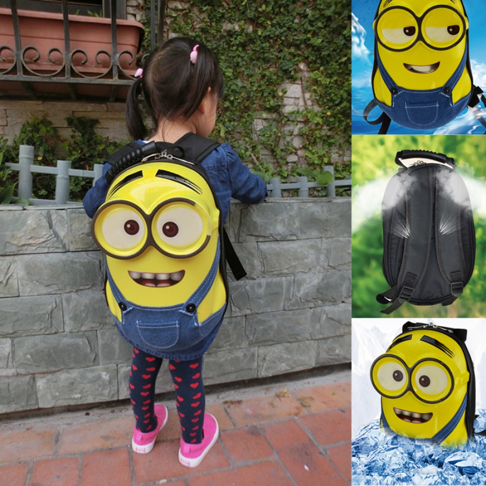 Waterproof Minion Backpack for School Kids