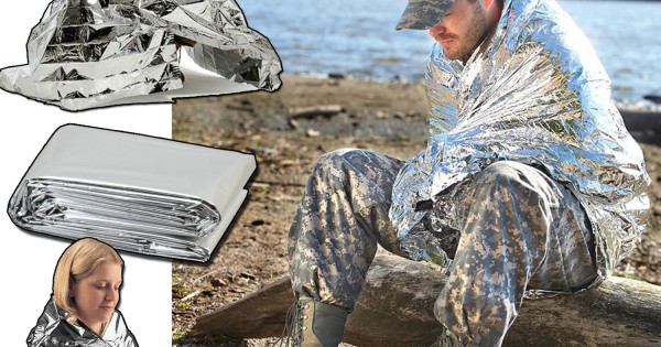 Emergency Blanket,Survival Reflective Thermal First Aid Foil Blanket ...