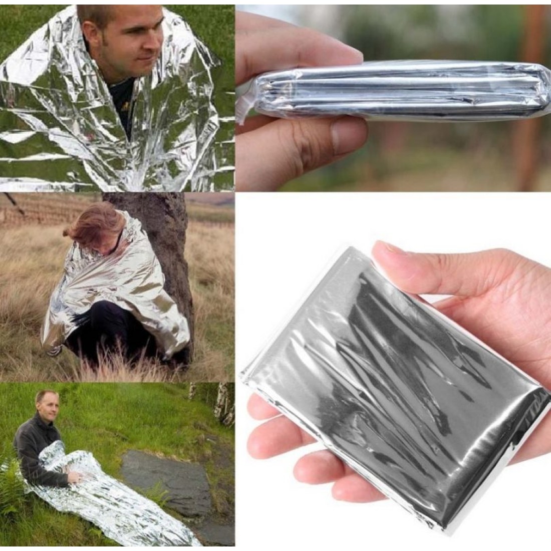 Emergency Blanket,Survival Reflective Thermal First Aid Foil Blanket ...