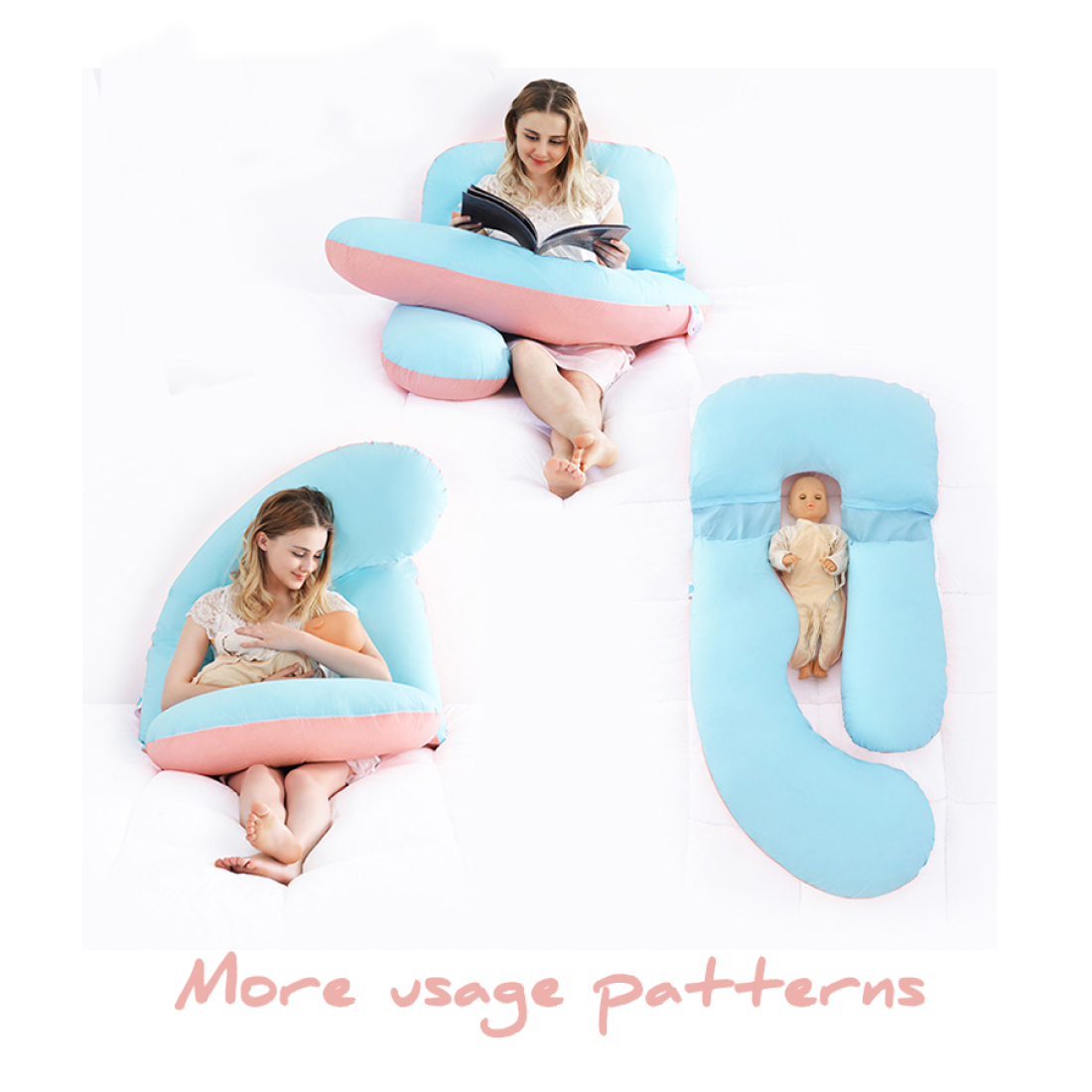 U-shaped Maternity Pregnancy Pillow