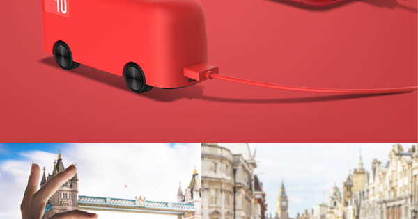 Portable Cute London Bus 10000mAh Power Bank | JPS Household Products ...