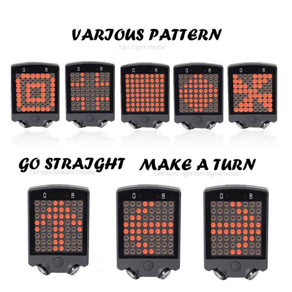 Remote Control Turning Light for Bike Back