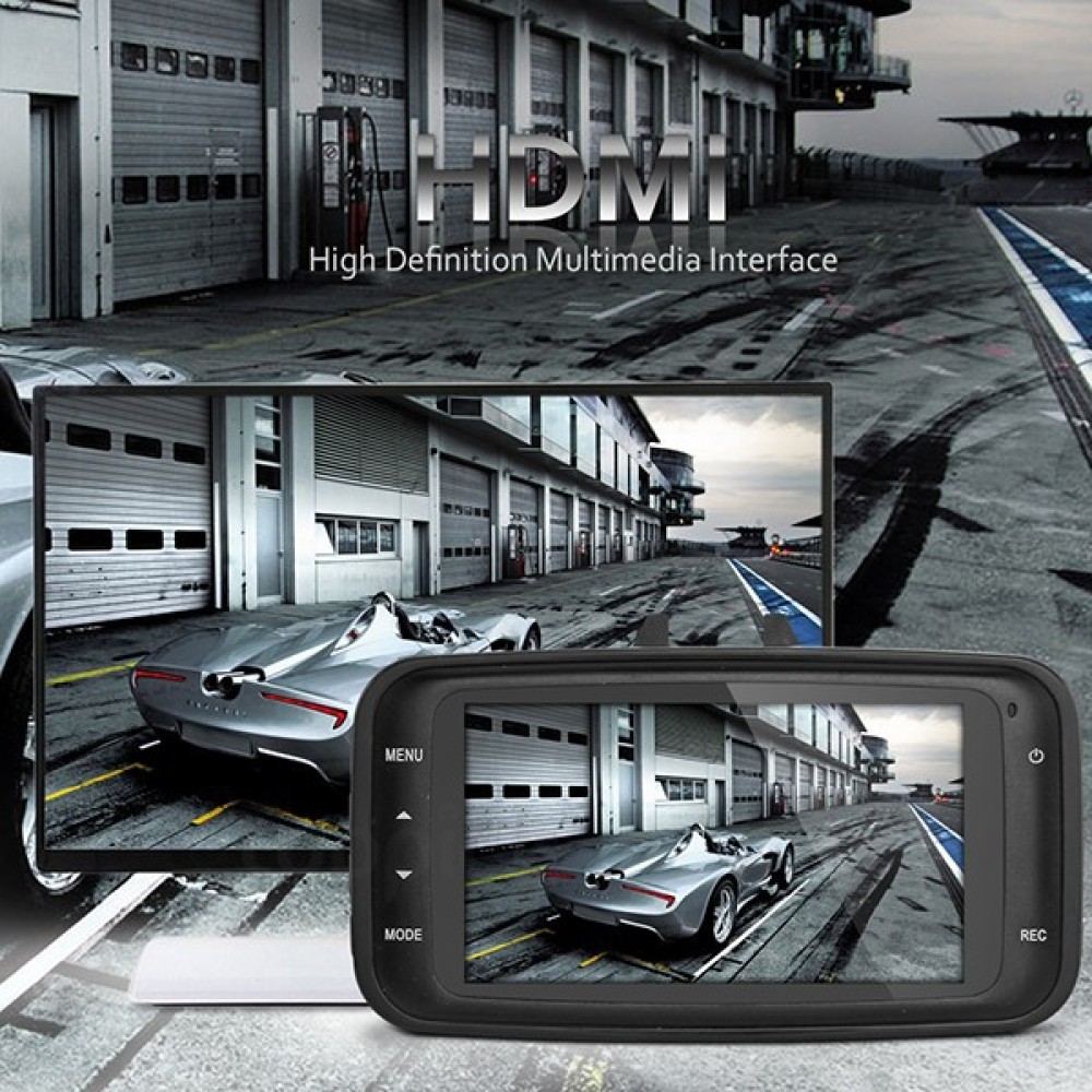 140° Wide Angle Car Driving Recorder Camera With 16G SD card