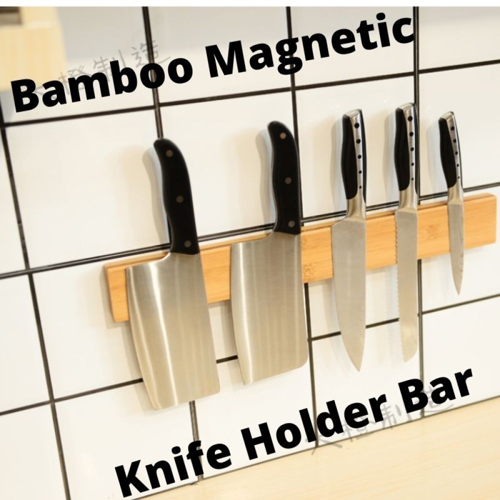 Bamboo Magnetic Knife Holder Bar | JPS Household Products Ireland