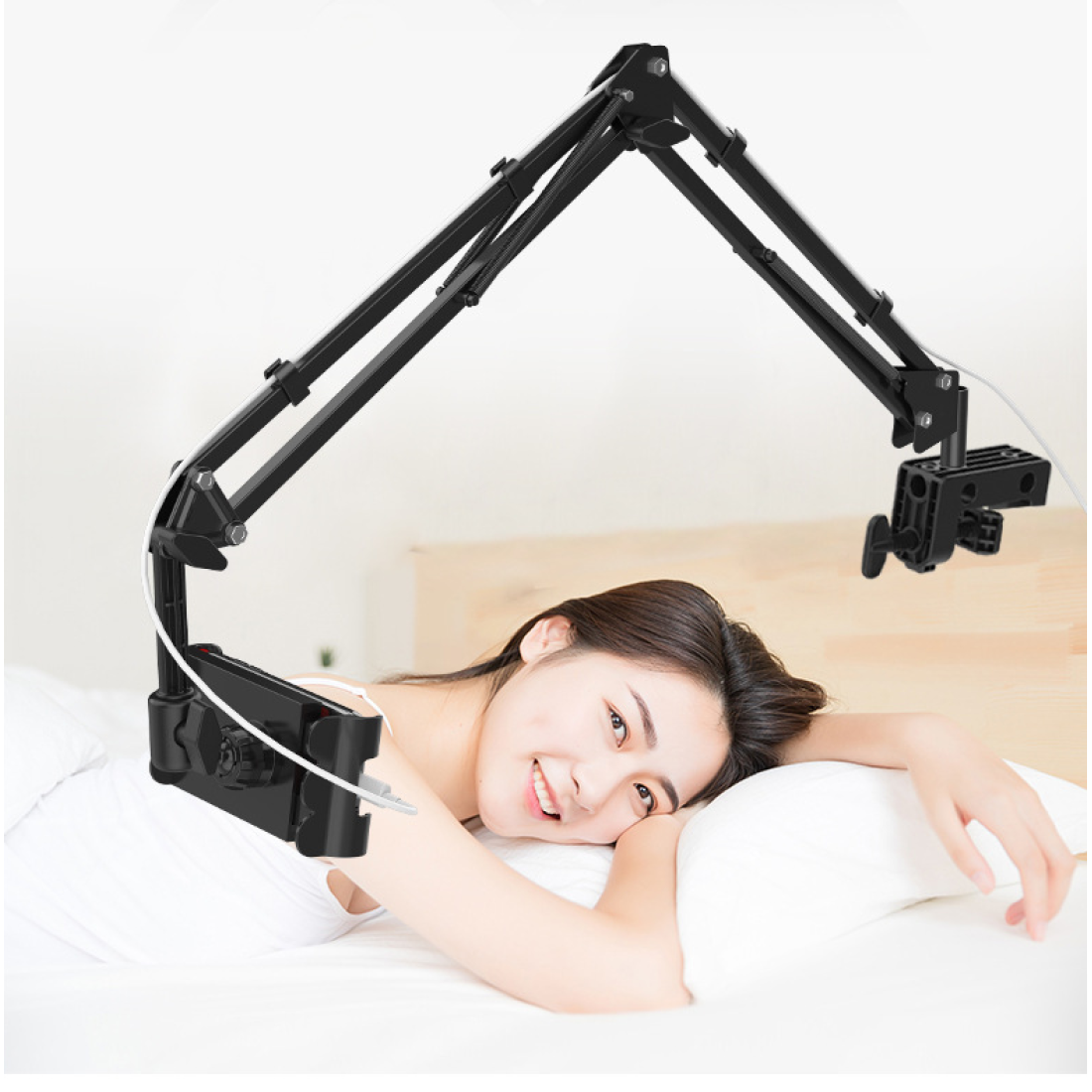 Advanced Stainless Steel Phone Holder Strong Grip 3 Fold Design