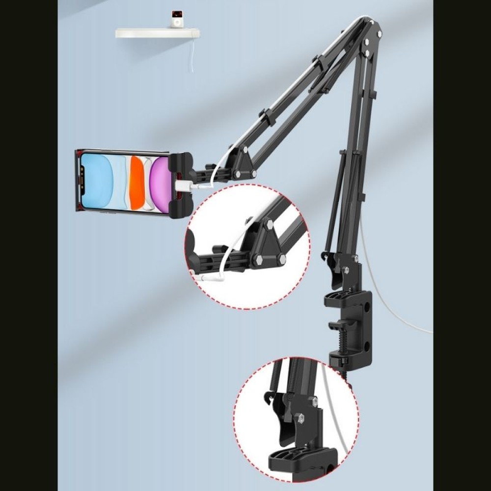Advanced Stainless Steel Phone Holder Strong Grip 3 Fold Design