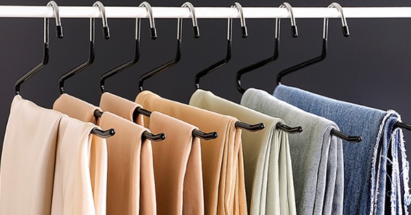 Open Ended Easy Slide Non Slip Trouser Hangers(10PCs)